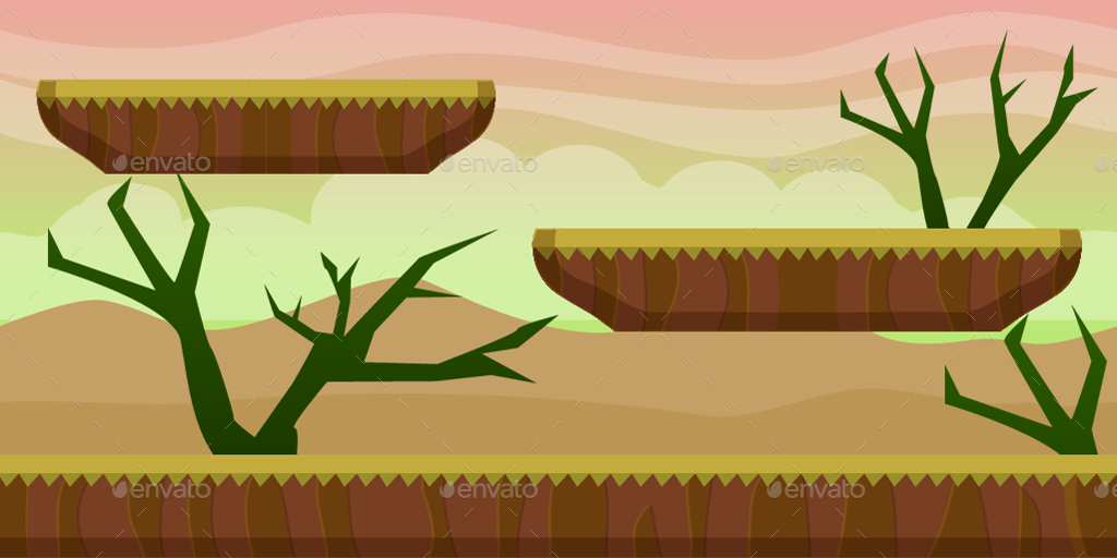 Platformer Game Background 18, Game Assets | GraphicRiver