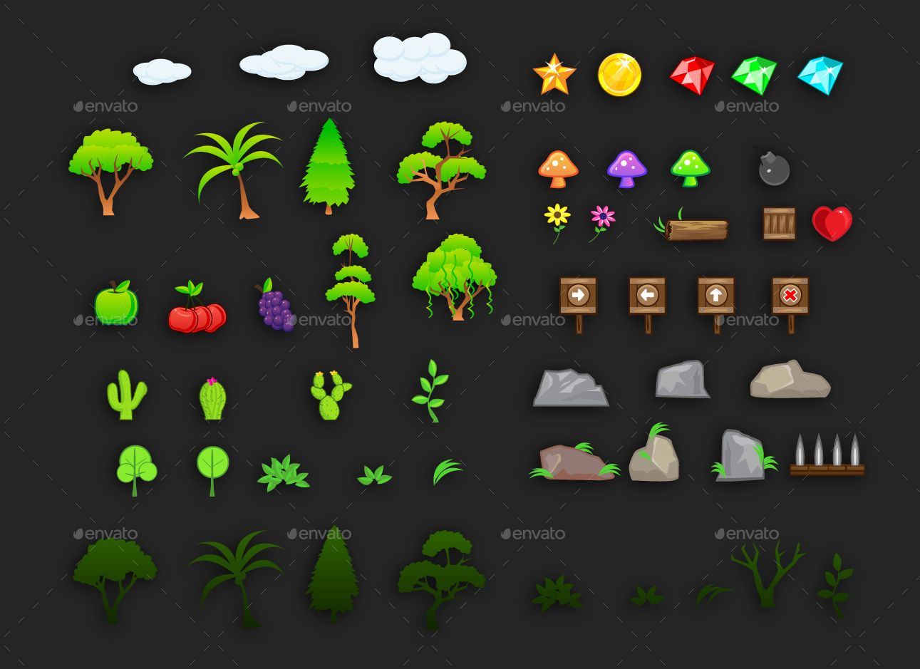 Platformer Game Background 15, Game Assets | GraphicRiver