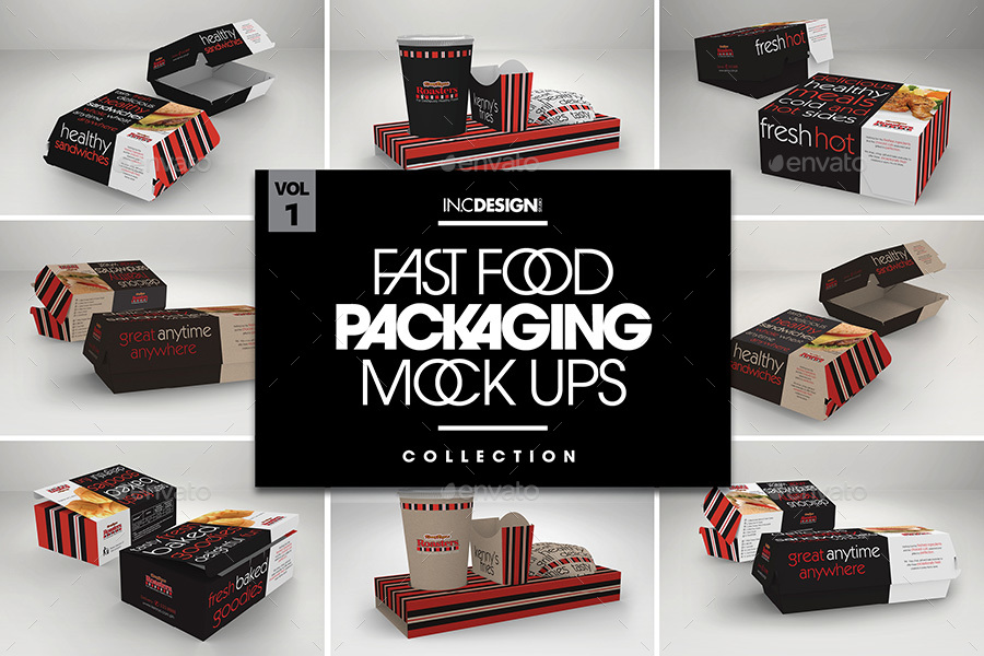 Fast Food Boxes Bundle, Graphics | GraphicRiver