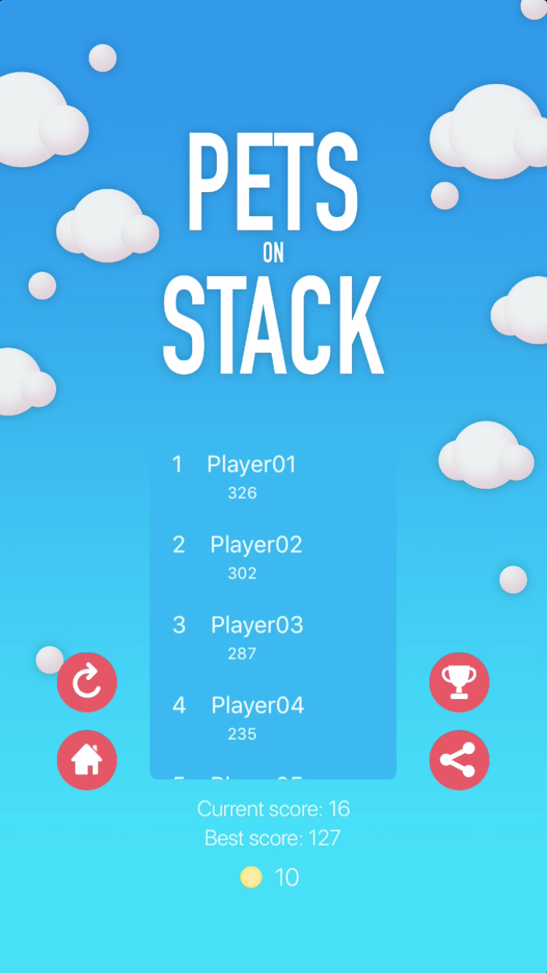 Pets on Stack by TapTapStudio | CodeCanyon