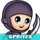 Ninja 2D Game Character Sprites 238, Game Assets | GraphicRiver