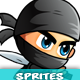 Ninja 2D Game Character Sprite Sheets 185, Game Assets | GraphicRiver