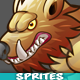 Monster Wolves 2D Game Character Sprites 182, Game Assets | GraphicRiver
