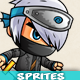Ninja 2D Game Character Sprites 174, Game Assets | GraphicRiver