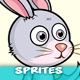 Rabbit 2D Game Character Sprites 163, Game Assets | GraphicRiver