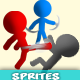 Stickman Character Sprites 159, Game Assets | GraphicRiver