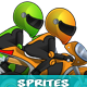 Racing Motorbike 2D Game Character Sprites, Game Assets | GraphicRiver