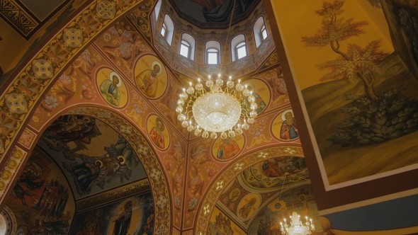 Ceiling of Orthodox Church, Stock Footage | VideoHive