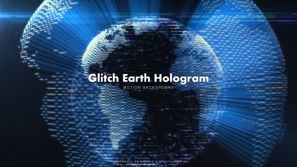 Glitch Earth Hologram 7, Motion Graphics | VideoHive