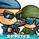 Soldiers 2D Game Character Sprites 98, Game Assets | GraphicRiver