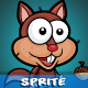 Squirrel 2D Game Character Sprites 58, Game Assets | GraphicRiver