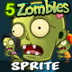 Zombies Sprite Sheets by pasilan | GraphicRiver