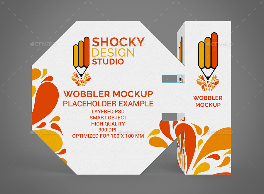 3D Wobblers Mockup, Graphics | GraphicRiver