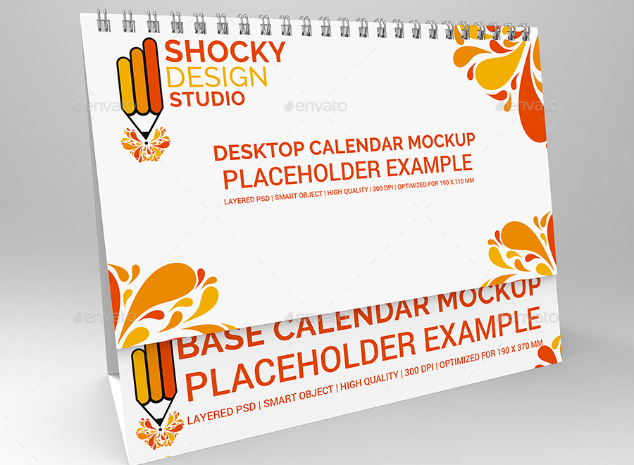 Desktop Calendar Mockup, Graphics | GraphicRiver