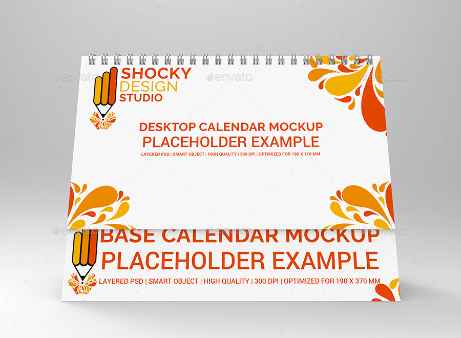 Desktop Calendar Mockup, Graphics | GraphicRiver