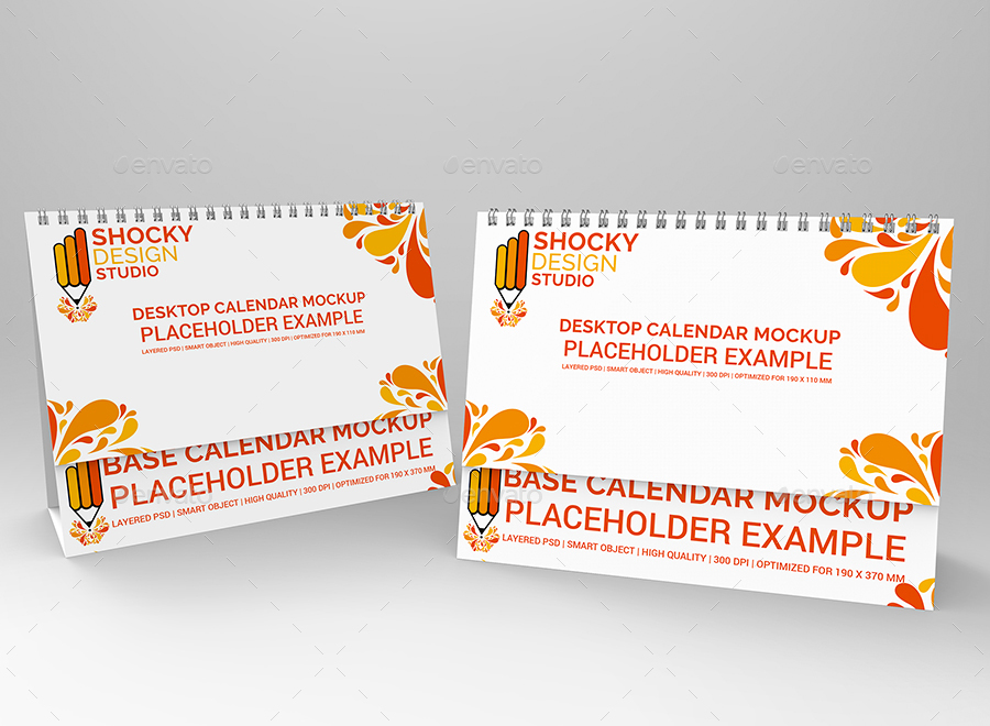 Desktop Calendar Mockup, Graphics | GraphicRiver