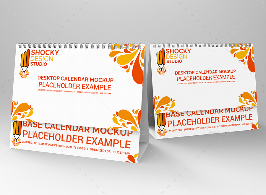 Desktop Calendar Mockup, Graphics | GraphicRiver