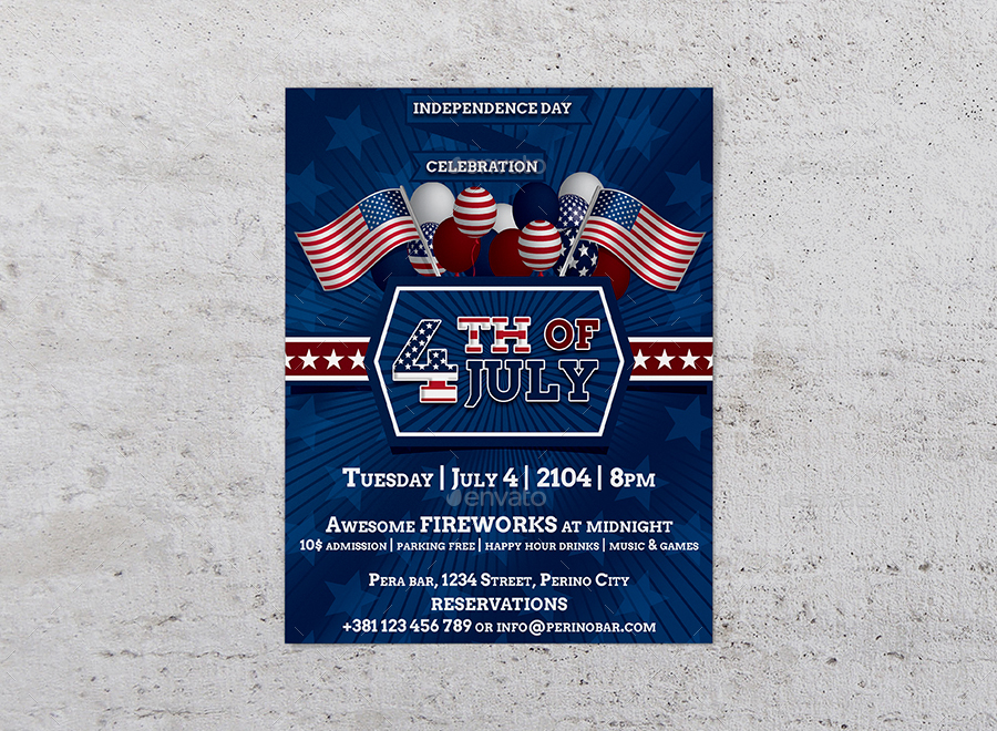 4th of July Flyer, Print Templates | GraphicRiver