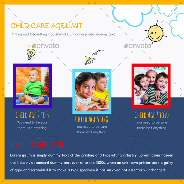 Kids Tri-Fold Brochure, Print Templates | GraphicRiver