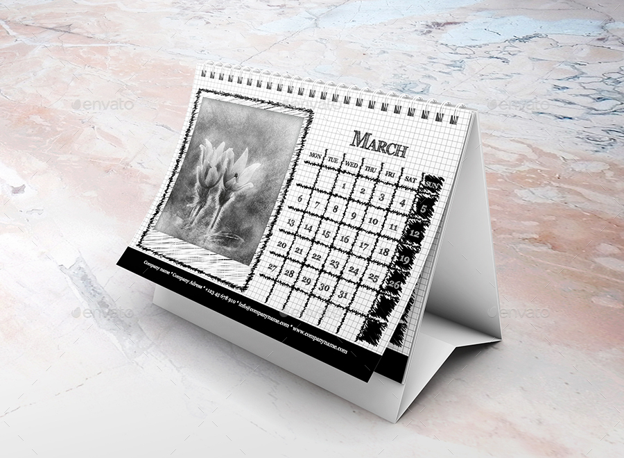 2017 Desktop Calendar, Print Templates | GraphicRiver