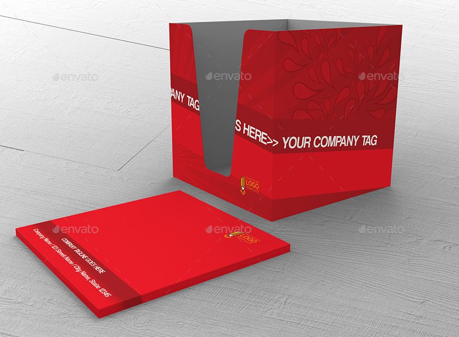 Paper Pad Holder & Paper Cutouts Package, Print Templates | GraphicRiver