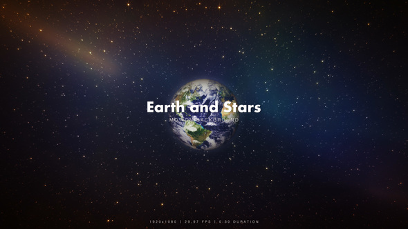 Earth and Stars Around, Motion Graphics | VideoHive