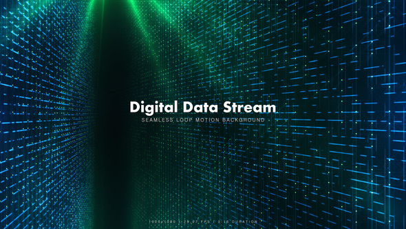 Digital Data Stream, Motion Graphics | VideoHive