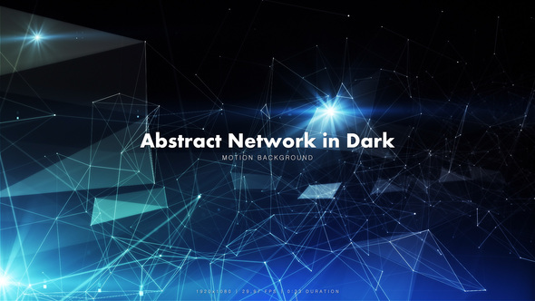 Abstract Network in Dark, Motion Graphics | VideoHive