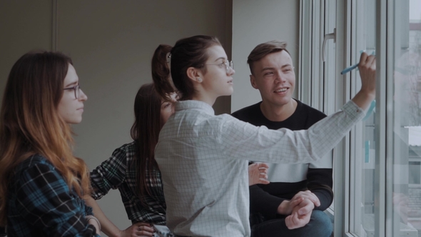 Discussion with Visualisation, Stock Footage | VideoHive