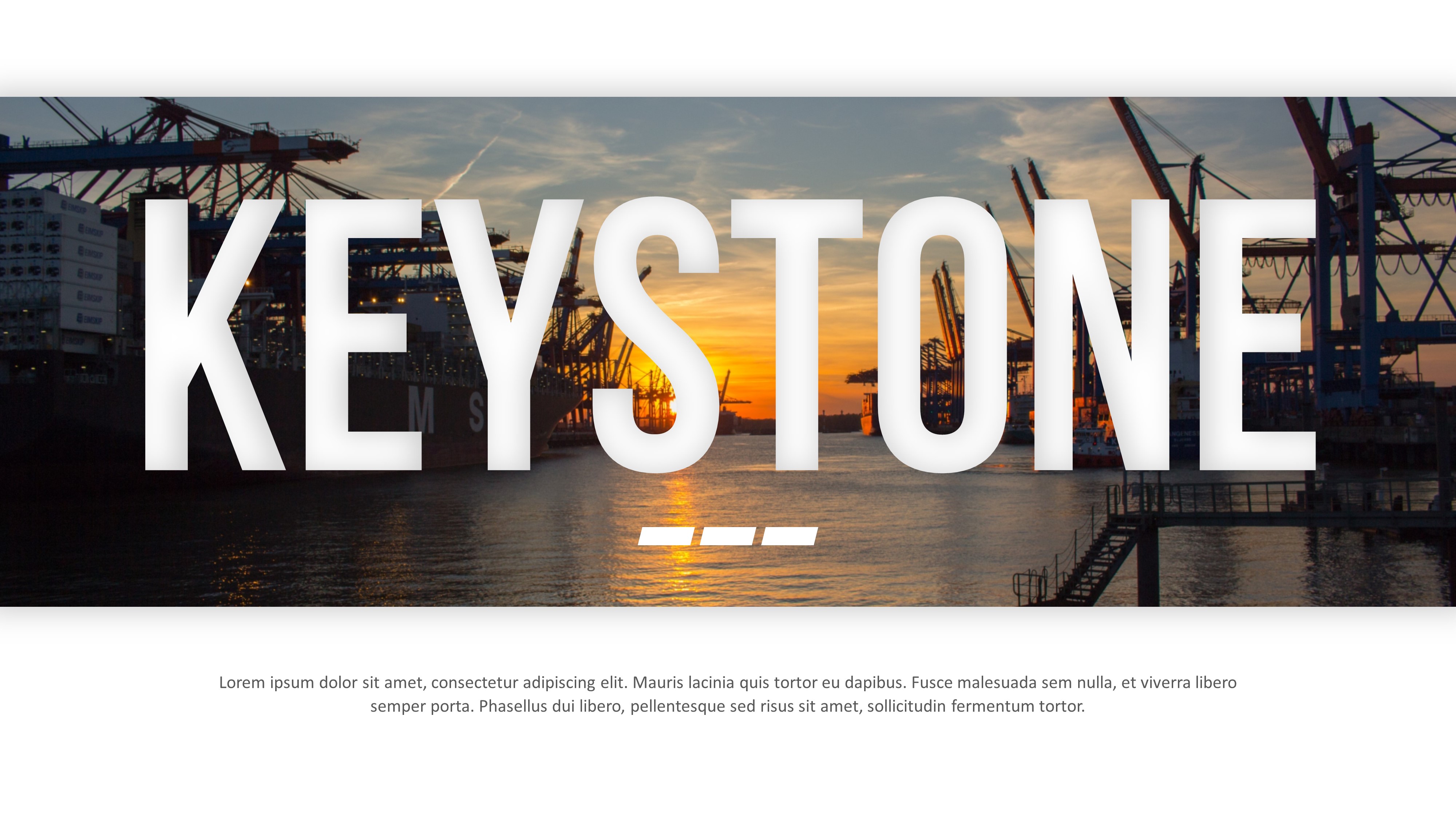 Keystone - Construction Powerpoint Template, Presentation Templates
