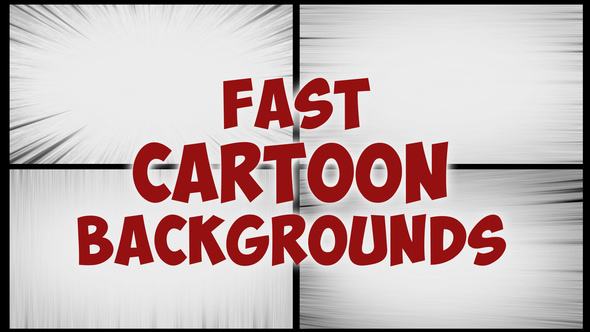 Cartoon Fast Backgrounds, Motion Graphics | VideoHive