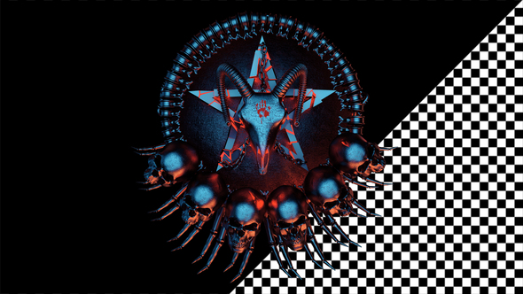 Devil Sign With Goat Skull, Motion Graphics | VideoHive