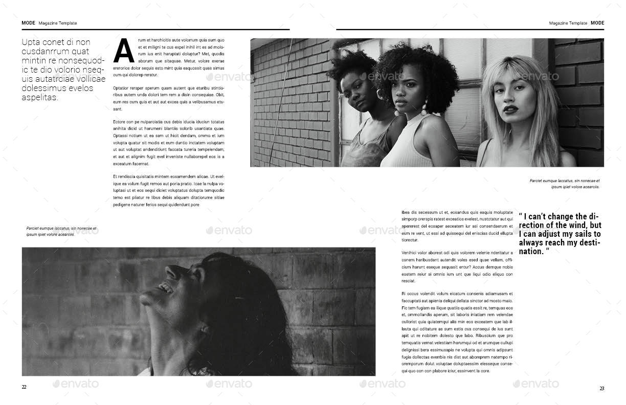 Mode Magazine, Print Templates | GraphicRiver