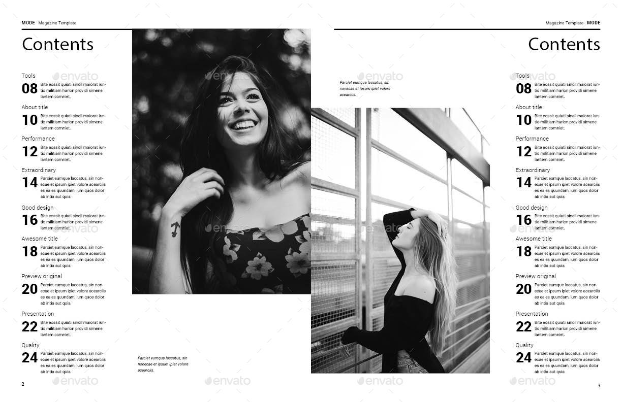 Mode Magazine, Print Templates | GraphicRiver