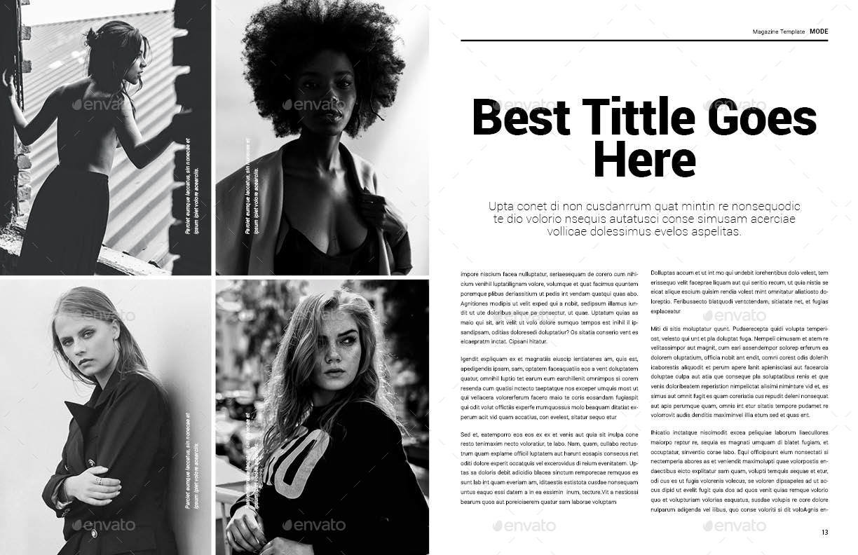 Mode Magazine, Print Templates | GraphicRiver