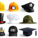 Different Professions Hats Set, Vectors | GraphicRiver