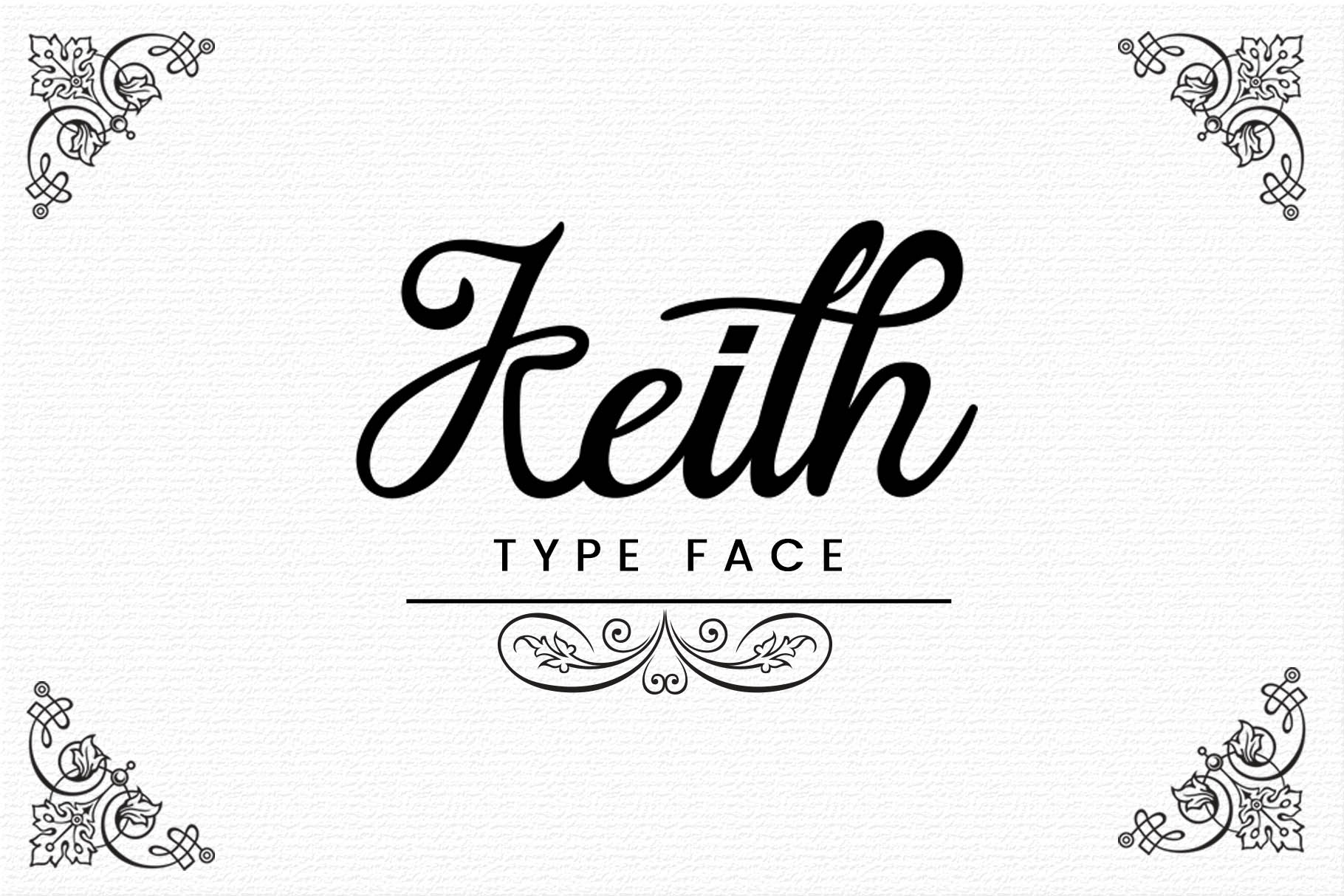 Keith Typeface, Fonts | GraphicRiver
