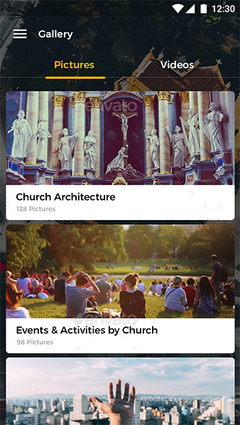 Church App UI Kit | Community App UI Kit | Temple App UI Kit | Scholar ...