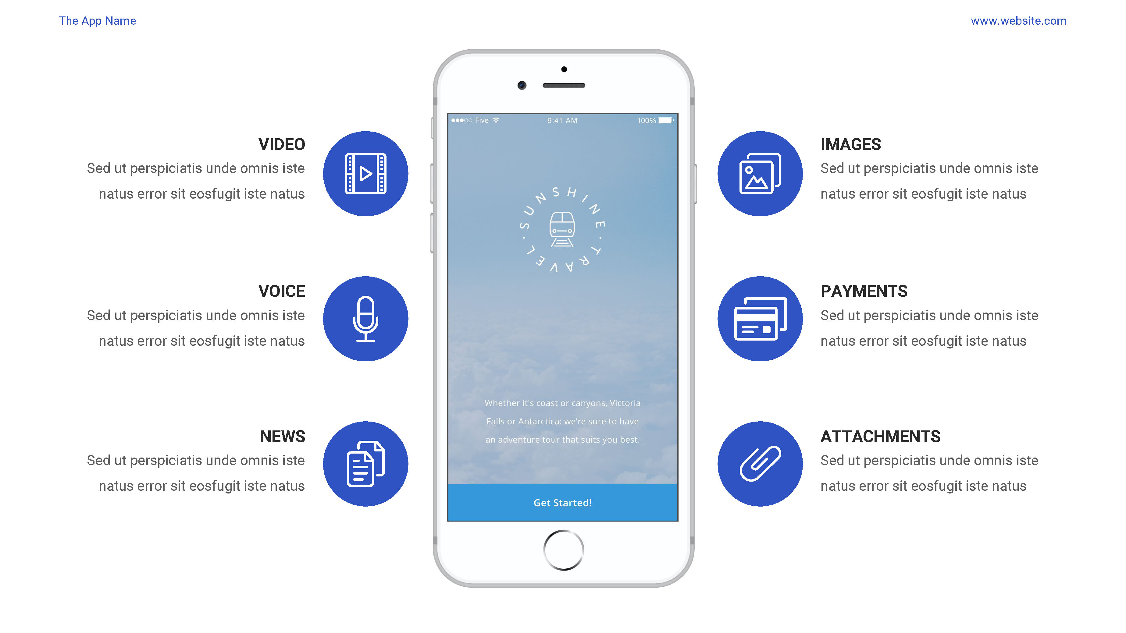 Mobile App Showcase Google Slides Pitch Deck, Presentation Templates