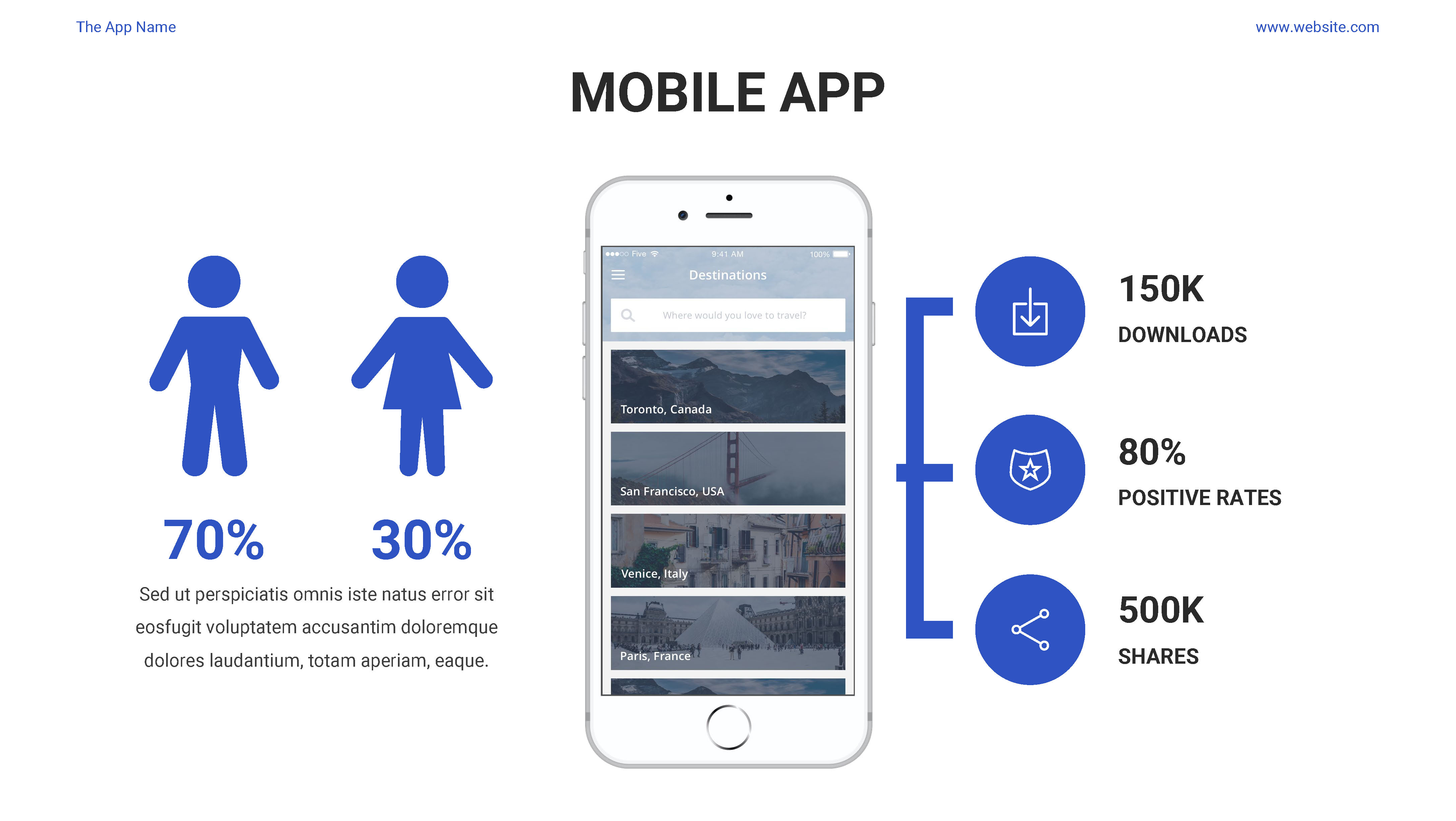 Mobile App Showcase Google Slides Pitch Deck, Presentation Templates