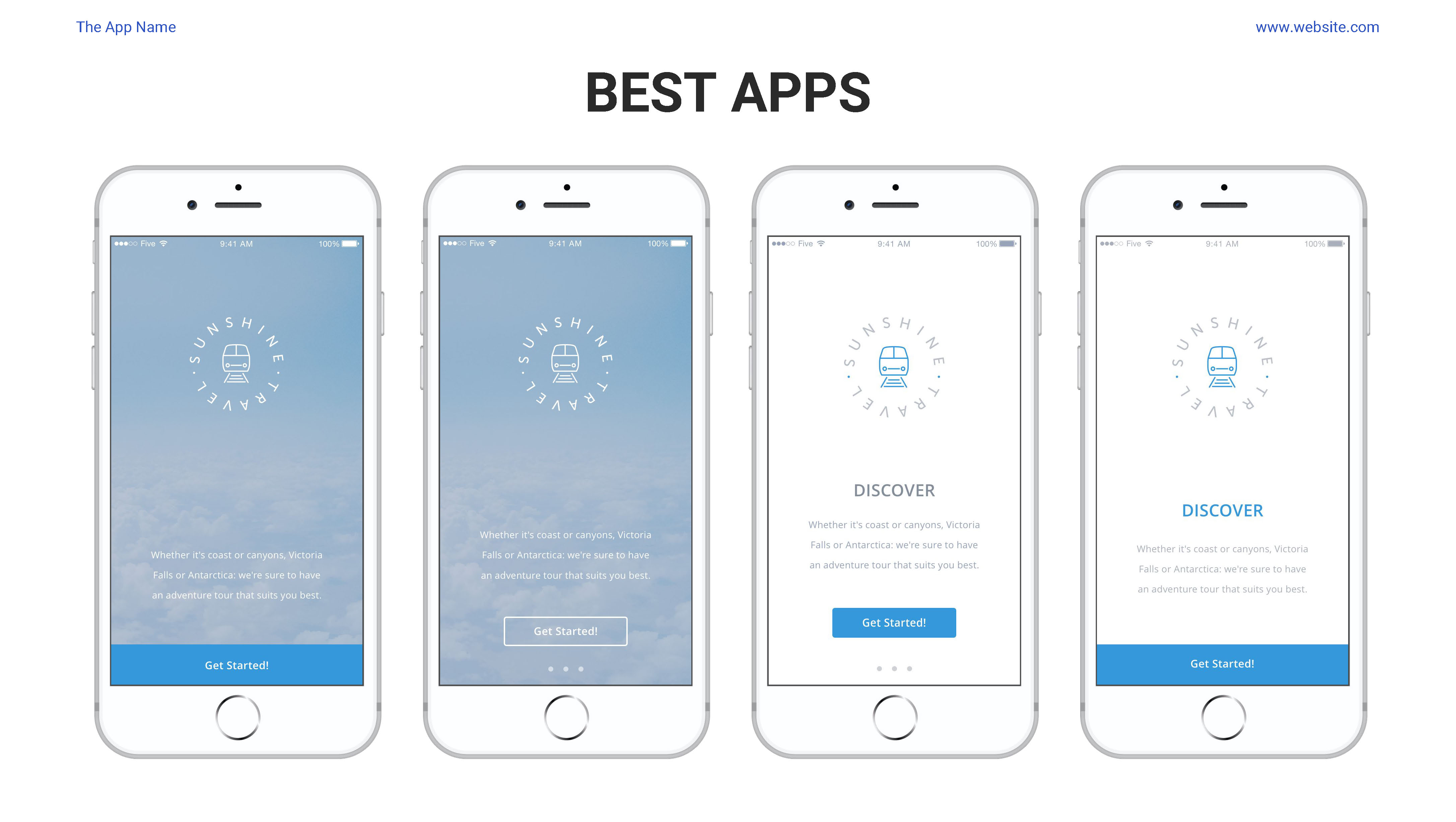 Mobile App Showcase Google Slides Pitch Deck, Presentation Templates