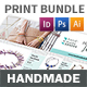 Handmade Shop Print Bundle, Print Templates | GraphicRiver