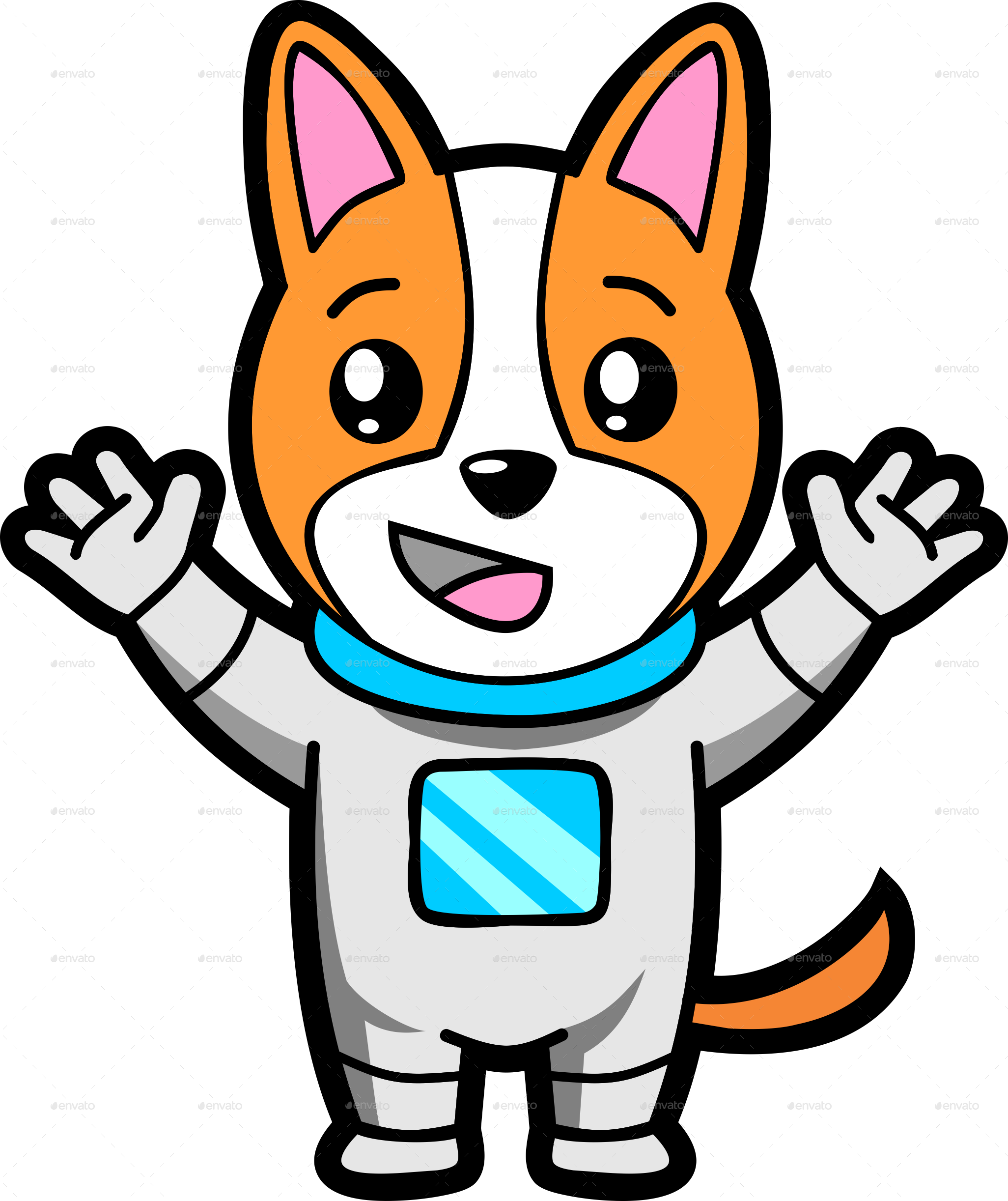 Dog Clipart In Space