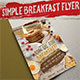 Simple Breakfast Flyer, Print Templates | GraphicRiver