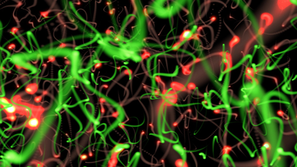 Green-Red Particles Background, Motion Graphics | VideoHive