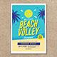 Beach Volleyball Flyer, Print Templates | GraphicRiver