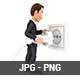 3D Businessman Plugging Power Cord into Outlet, Graphics | GraphicRiver