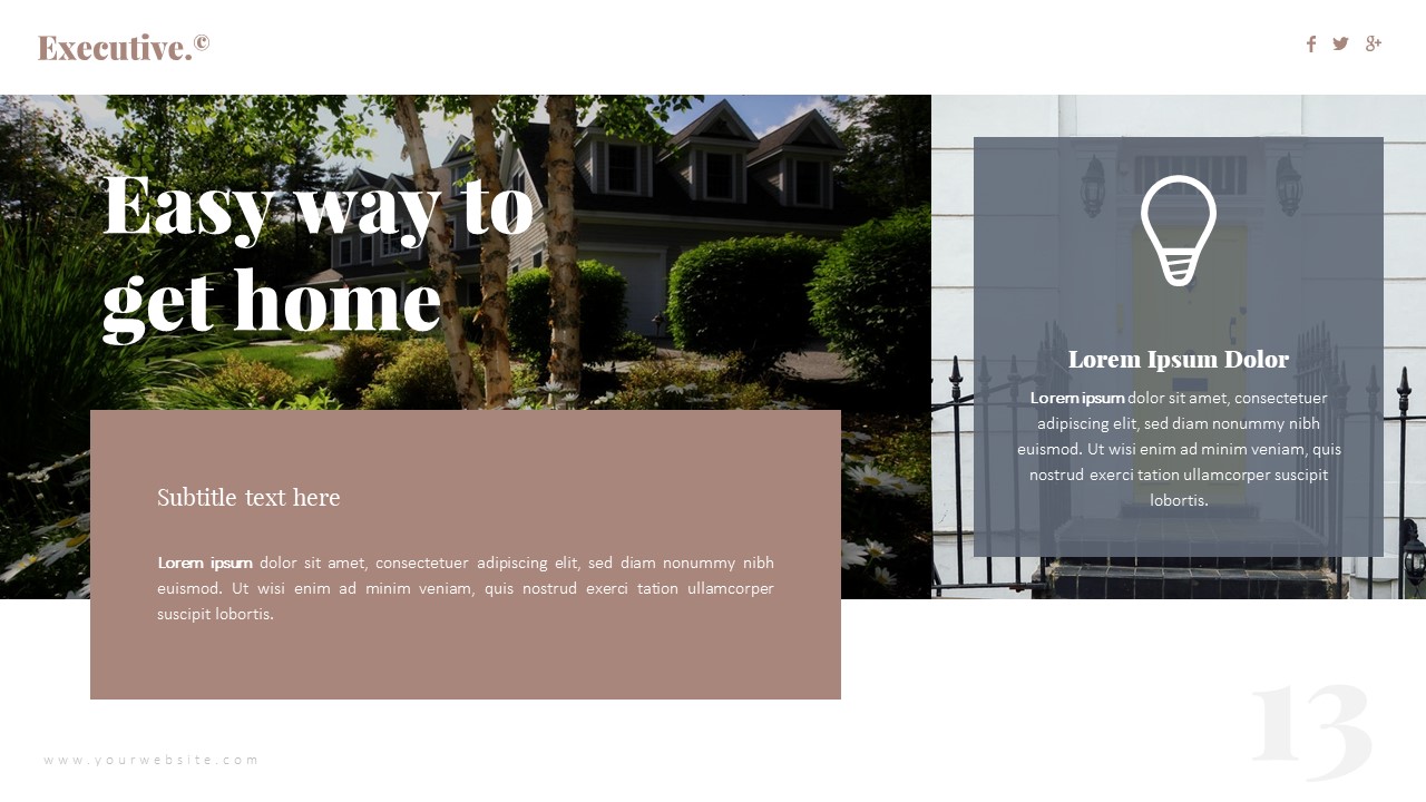 Executive - Real Estate Presentation Template, Presentation Templates