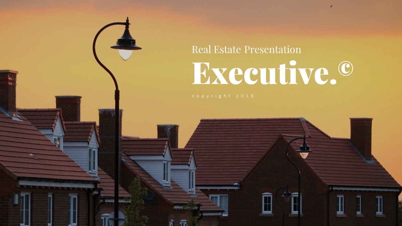 Executive - Real Estate Presentation Template, Presentation Templates