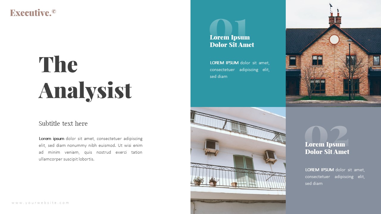 Executive - Real Estate Presentation Template, Presentation Templates